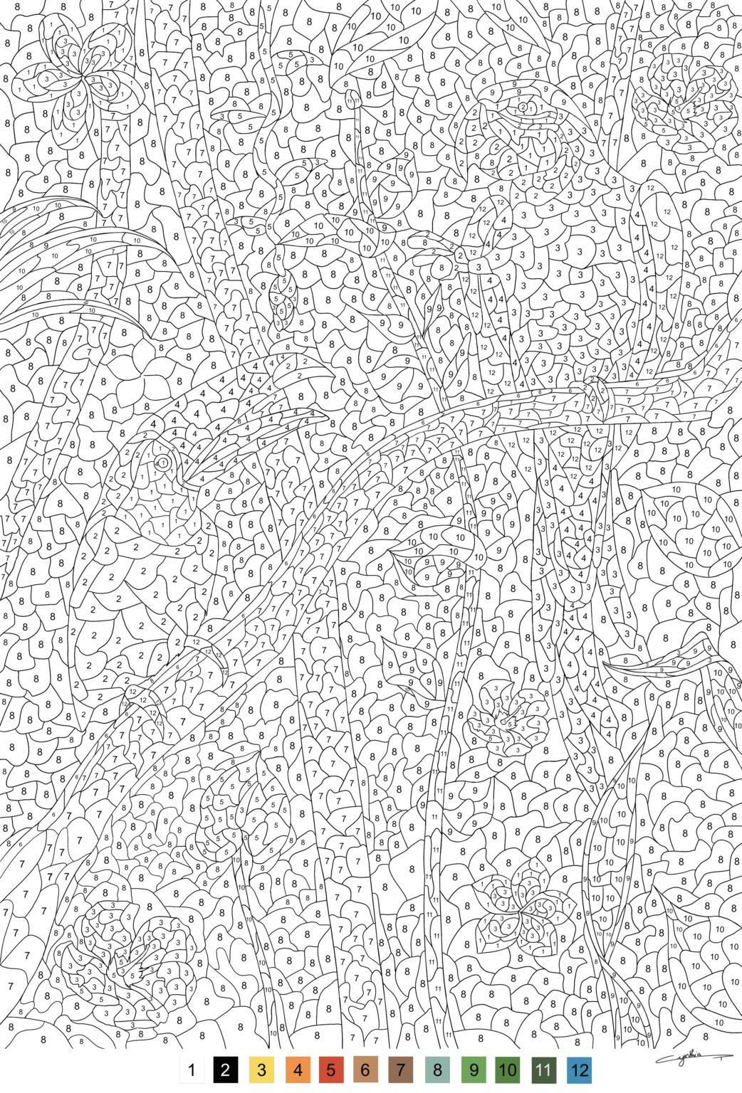 Coloriage mystère - Dessins - Cynthia Artstudio - Illustratrice